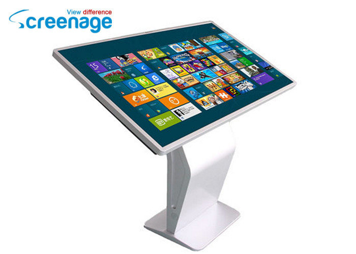 Infrared Touch Screen Kiosk Stand Internet Version For Airports , Outdoor Information Kiosk