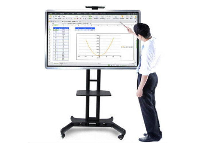 65- Inch Floor Standing Interactive Touch Screen Smart Board For Learning