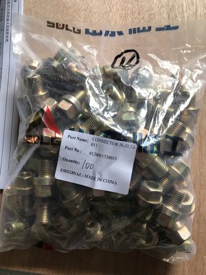 Original SDLG LG968  Wheel Loader Spare Parts 4120001739015 CONNECTOR JS-ZL50-011
