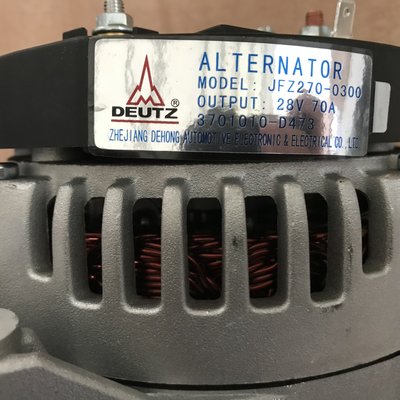 Original LG936L Wheel Loader Spare Parts 4110001007015 ALTERNATOR