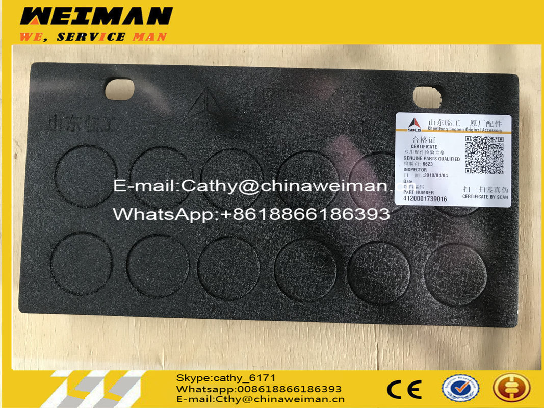 Original SDLG Wheel Loader Spare Parts 4120001739016 Break Pad for LG936L LG956L