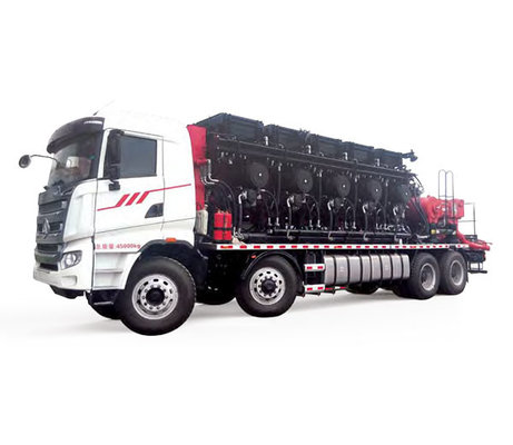 Distributed Power Hydraulic Transmission Fracturing Truck