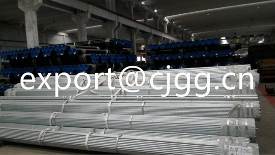 Zinc Coated Galvanised Steel Tube , Welded Steel Tube Threaded Galvanised Pipe