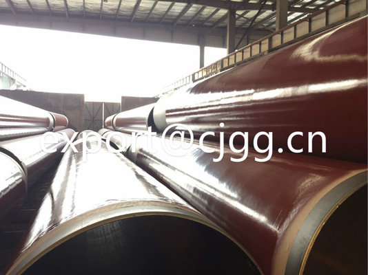 Outer / Internal Epoxy Coating Anti Corrosion Steel Pipe DIN 30670 / DIN 30678