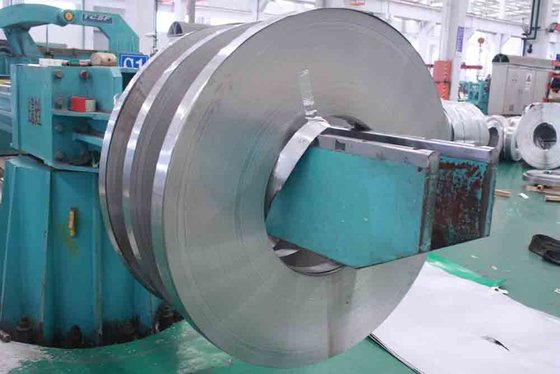 201 / 410 BA Cold Rolled Stainless Steel Strips with Slit Edge , PVC Coated