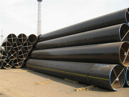 Zinc Coating LSAW Welded Steel Pipe For Oil Refinery Equipment , Length 1m - 12m
