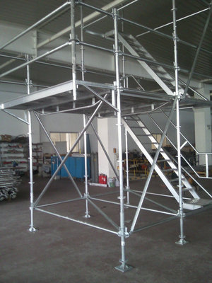 Light Weight Aluminum Ring Lock scaffolding System with 30Kg / ㎡ Loading Capacity