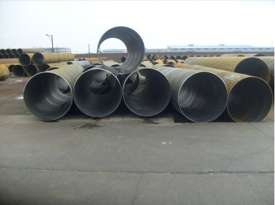 Carbon Steel ASTM A53 Gr.B SSAW Steel Pipe DIN30672 BS534 , Spiral Welded Steel Tube