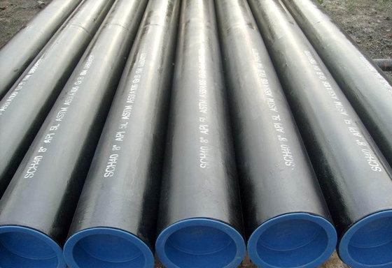 SCH60 Coating Pipe / ASTM A53 API 5L Steel Pipes / Black Steel Tube Low Pressure Fluid Pipeline 1/2" - 48"