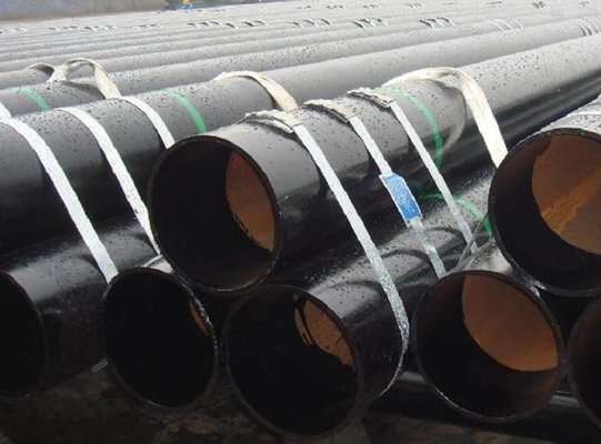 Plain End Black Painting & Varnish Coating API 5L Gr.B Seamless Steel Line Pipe