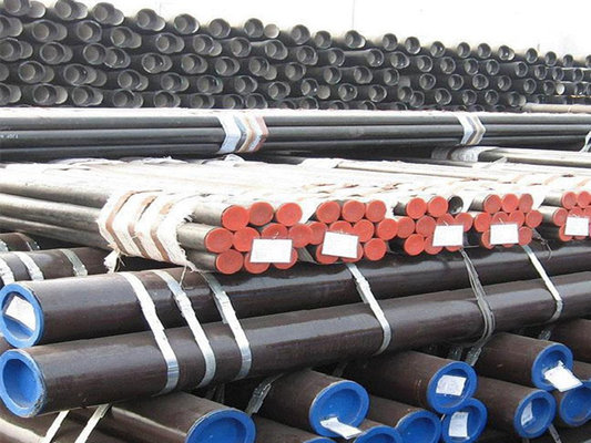 ASTM A106 Black Seamless Steel Pipe For Fluid Pipe , Cold Rolled / Cold Drawn