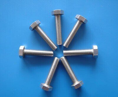 Hex Bolts DIN931 , A4 Steel Bolts and Nuts , DIN125A Class 12.9 DIN934 Half and Full Thread Hex Bolts