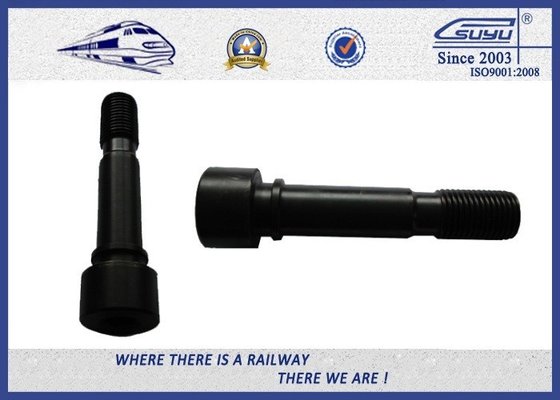 Hexagon Railway Sleeper Bolts T Head with Nut / Washer M16 HDG Galvanizing
