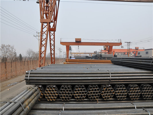Small Diameter ERW Steel Pipe / 4 inch Welding Carbon Steel Tube With Flange / Coupling Ending