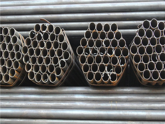 Round Hot Rolled ERW Steel Pipe / HR Thin Wall ERW Steel Tubes For Glass Curtain Wall