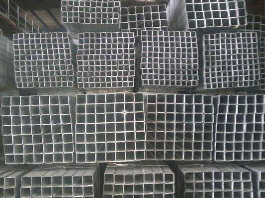 ST52 , ASTM A53 SHS ERW Steel Pipes / Small Diameter SHS ERW Welded Tubes For Glass Curtain Wall
