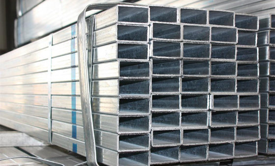 ERW Welded Rectangular Steel Tube / Window Decoration Structural Steel Pipe