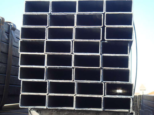 Q195 Q345B Q345D ERW Rectangular Steel Tube / Structure Mild Steel Pipes