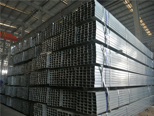 A36 , A35 , ST37 , ST35 Low Pressure Rectangular Steel Pipe / Large Diameter Steel RHS Pipe ERW