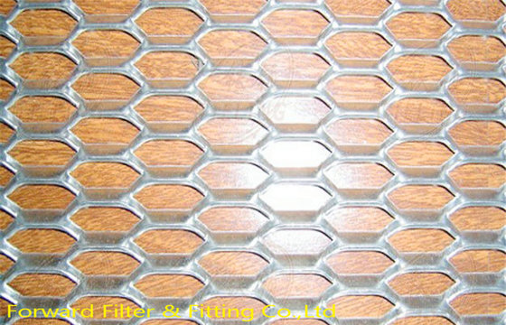 Diamond Mild Steel Expanded Metal Mesh For Ceiling / Wall Decoration