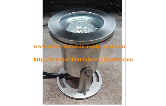 Stainless Steel Underwater Fountain Lights MR16 50W Halogen Screw Under Cover