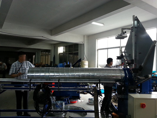 Metal Spiral Tube Former Machine Omron / Snider With Steel Strip Adjustable Heads