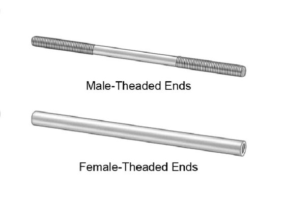 OEM Specialty Hardware Fasteners 316 Stainless Steel Galvanized All thread Rod Studs