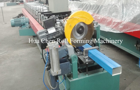 Steel Pipe Square Downspout Roll Forming Machinery Full Automatic 8-10m/min