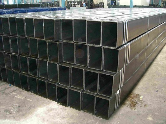 Hot Rolled Steel Hollow Section, Galvanized Black Welded Rectangular Steel Tubes Q235B, Q345B