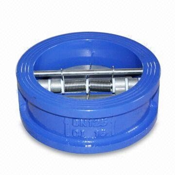 PN10, PN16 Cast Iron, Ductile Iron Industrial Dual Plate Check Valves 2 - 40 inches Diameter