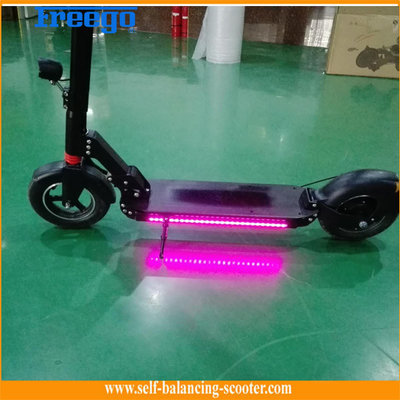 10 Inch Wheel 500w Electric Kick Scooter / Lithium Battery Skateboard For Adults