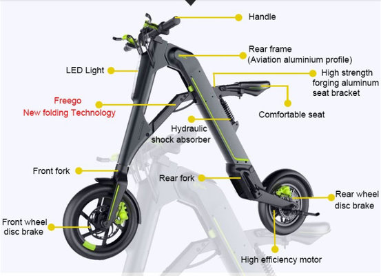 Colorful Relaxation Two Wheel Standing Scooter LCD Screen For Adult