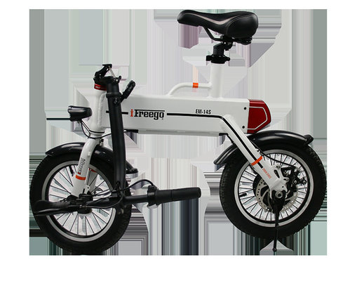 Environmentally Folding Electric Bike , Remote Controller Lightweight Mobility Scooters