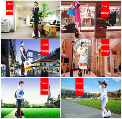 Hands Free Self Balancing Electric Unicycle With 2 Mini Auxiliary Wheels