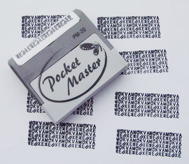 Portable Self Inking Pocket Stamp , Rectangle Id Guard Stamps