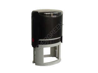 Customize Oval Bank Deposit,  Signature, address and logo self inking rubber stamps
