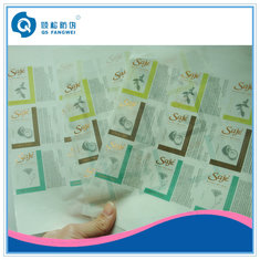 Square Copper Hot Stamping Self Adhesive Plastic Labels For Cosmetic Products