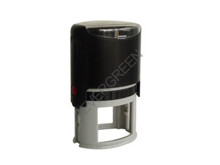 Customize Oval Bank Deposit,  Signature, address and logo self inking rubber stamps