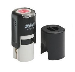 Black Deskmate round signature self inking rubber stamps,Teacher stamps, Logo stamps