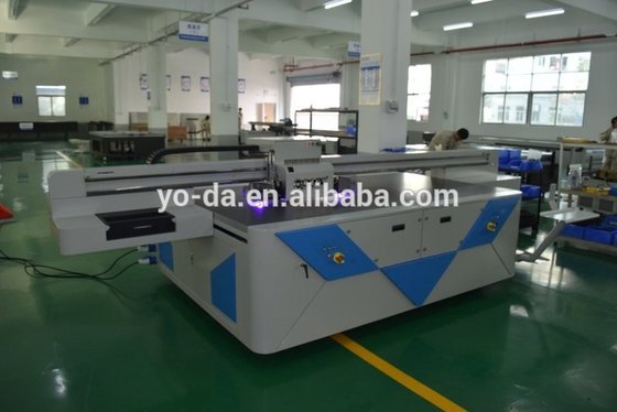 Flatbed UV inkjet printing machine on sheet metal ceramic wood