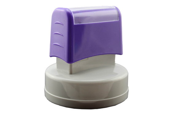 Customized round flash Pre Inked Rubber Stamps for signature, Reture Address and Bank Deposit