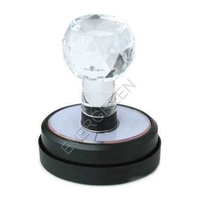 Custom traditional logo rubber stamps, Oval spring crystal handle flash stamps for signature