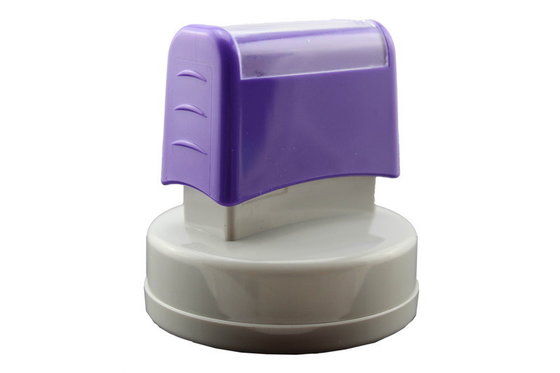Customized round flash Pre Inked Rubber Stamps for signature, Reture Address and Bank Deposit
