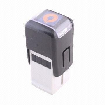 Self-inking Rubber Stamp with Hard Plastic Frame
