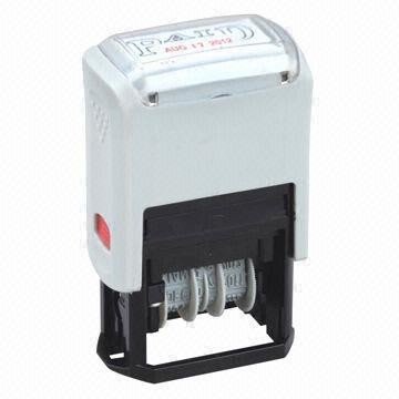 Self-inking Stamp/Paid and Date Stamp, Double Ink Color