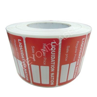 Promotional Customized Adhesive Paper Price Label For Products , Personalized Self Adhesive Paper Price Label
