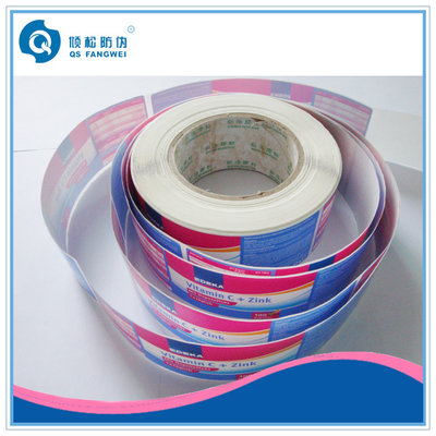 Roll Adhesive Glossy Label For Plastic Bottle  / Self Adhesive Plastic Labels In Roll