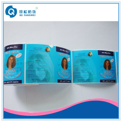 PVC Transparent roll adhesive label / Self Adhesive Clear PVC Labels For Plastic Bottles