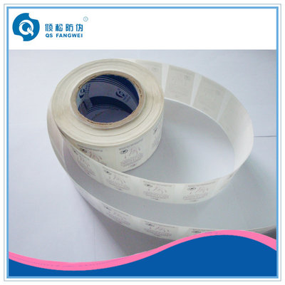 Waterproof  PET Clear Adhesive Label  ,  Self Adhesive Plastic Labels On Rolls