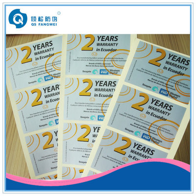 Gloosy Lamination Self Adhesive Plastic Labels For Electronic Products Packaging